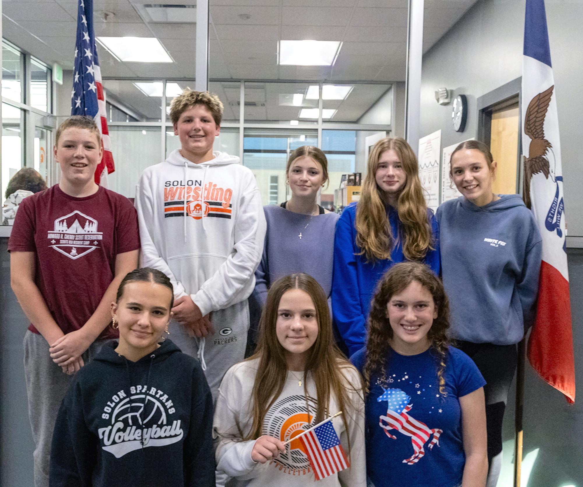 Solon Middle School hosts flag sale for Veterans Day – Solon Economist